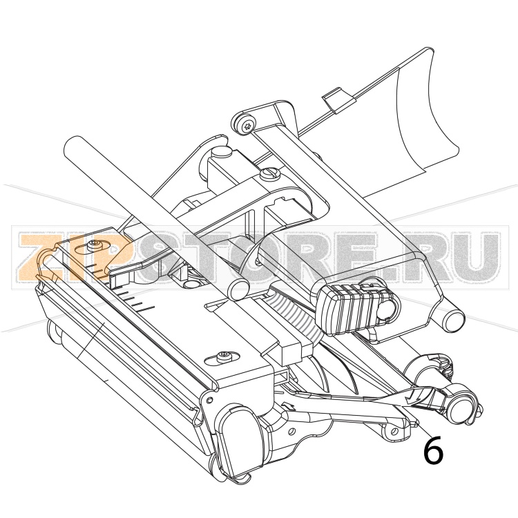 1-206275-02 - Paper guide (upper) Intermec PF4i compact industrial