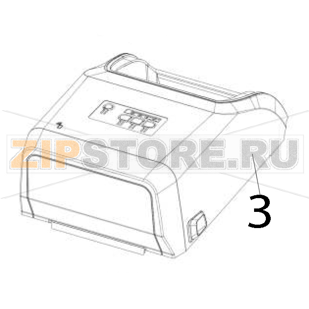 P1112640-203 - Cover assembly for white healthcare models (includes ...