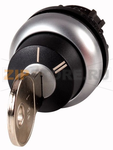 228026 - Переключатель с ключом, с фиксацией, 2 положения, I, II, рамка Titan Eaton M22-WRS-X95