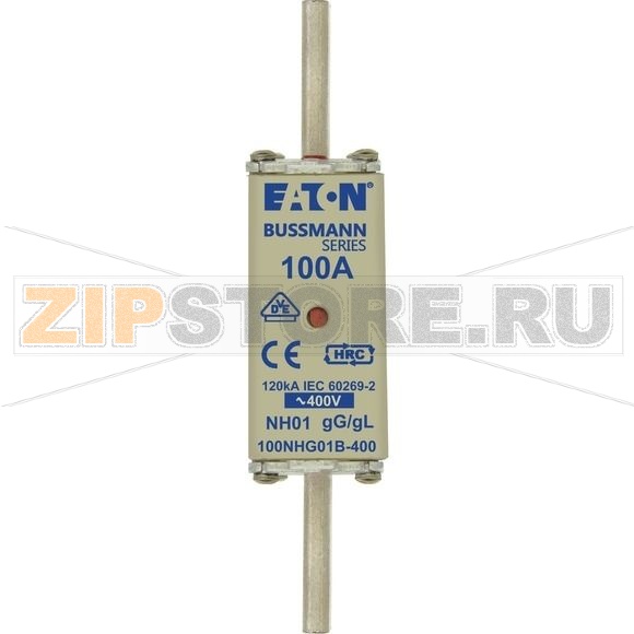 A00021 - Предохранитель, 100 A, AC 400 В, 120 кА, NH01, gL/gG, IEC ...