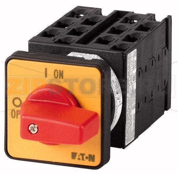 15374 - Переключатель вкл/выкл, T0, 20 A, 6 модуль, 9-полюсн Eaton T0-6 ...